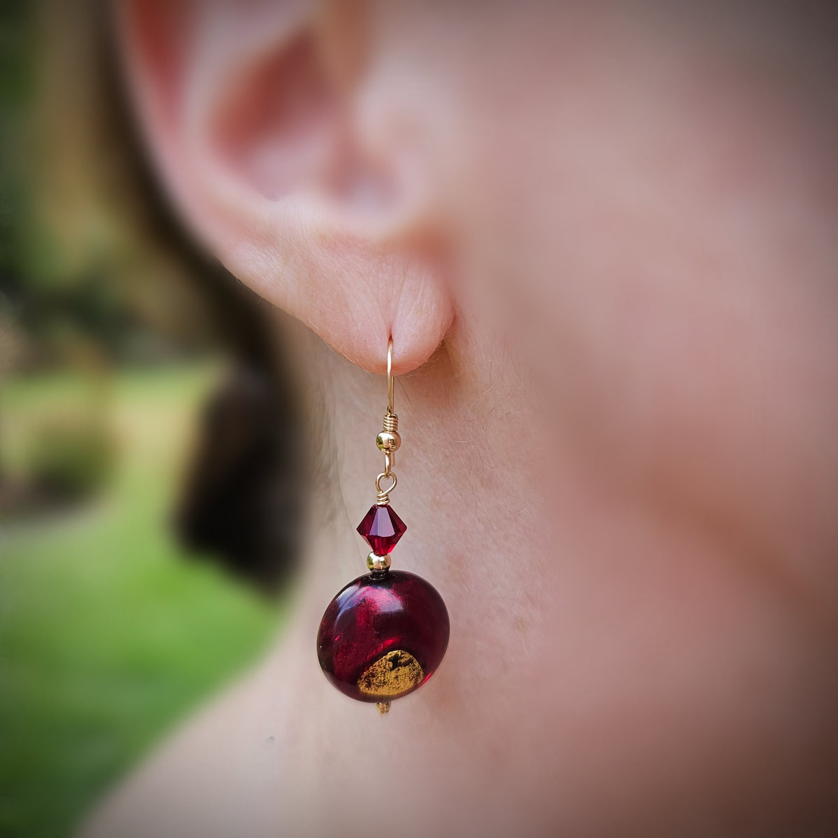 Red Schissa Earrings – The Jewellery Tree